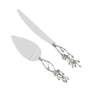 Michael Aram White Orchid Wedding Cake Knife & Server Set