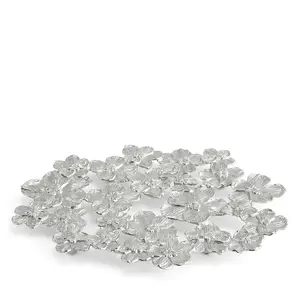 Michael Aram White Orchid Trivet - Silver
