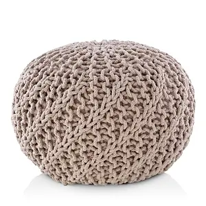Livabliss Malmo Pouf Cream