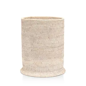 PIGEON AND POODLE Dalton Wastebasket - Whitewashed