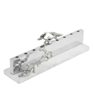 Michael Aram White Orchid Menorah - Silver