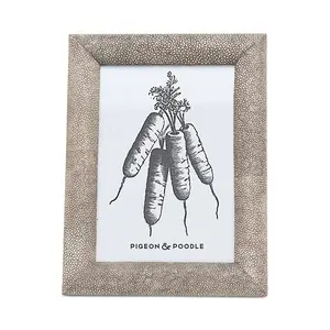 PIGEON AND POODLE Oxford Faux Shagreen Frame, 5 X 7 - Sand