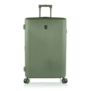 HEYS Large Upright Expandable Spinner Suitcase - Moss