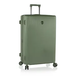 HEYS Large Upright Expandable Spinner Suitcase - Moss