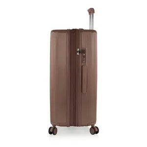 HEYS Large Upright Expandable Spinner Suitcase - Umber