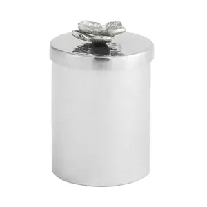 Michael Aram White Orchid Round Container - Stainless Steel