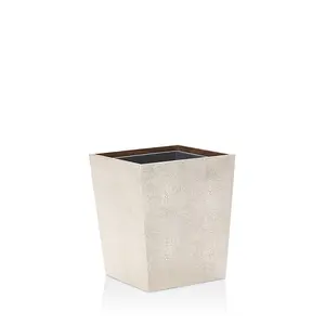PIGEON AND POODLE Manchester Wastebasket - Warm Silver