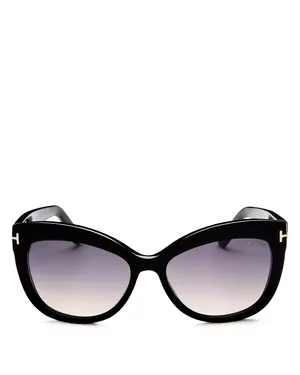 TOM FORD Allistair Cat Eye Sunglasses, 56mm