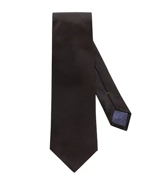 Eton Eton Solid Textured Silk Classic Tie Black