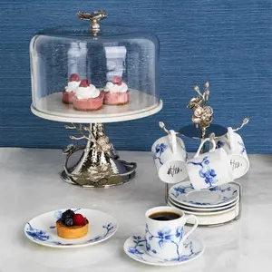 Michael Aram White Orchid Cake Stand With Dome