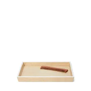 PIGEON AND POODLE Maranello Tray, Large - Beige/white