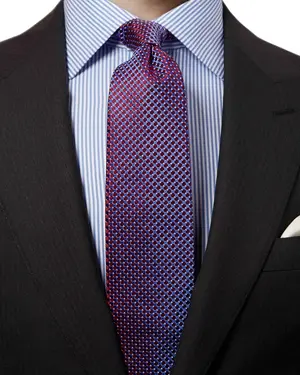 Eton Dot Silk Classic Tie - Red