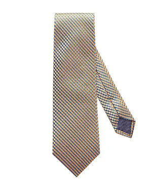 Eton Dot Silk Classic Tie - Yellow