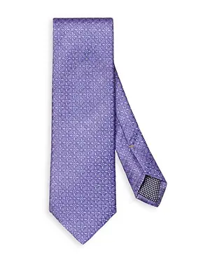 Eton Silk Floral Tie - Purple