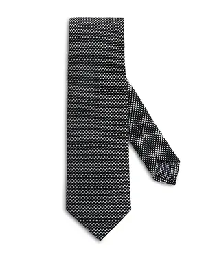Eton Geometric Standard Tie - Black