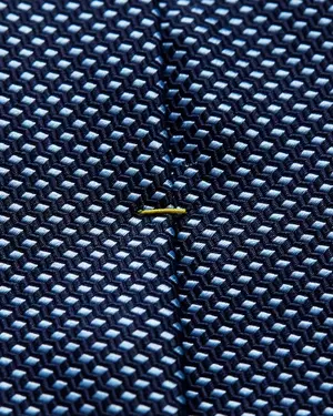 Eton Geometric Standard Tie - Navy
