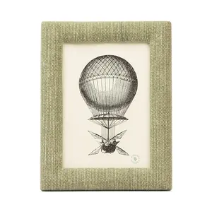 PIGEON AND POODLE Kemi Jute Frame, 5 X 7 - Light Green