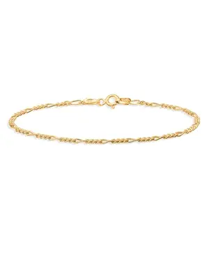 Aqua Figaro Link Bracelet - Gold