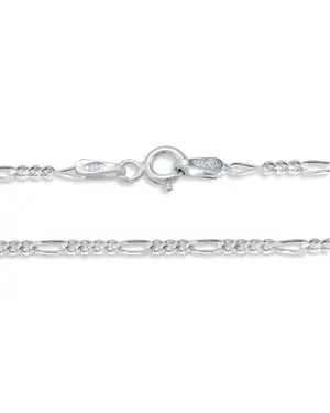 Aqua Figaro Link Bracelet - Silver