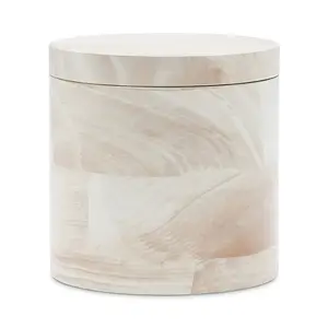 PIGEON AND POODLE Palermo Ii Canister - Faux Clamstone
