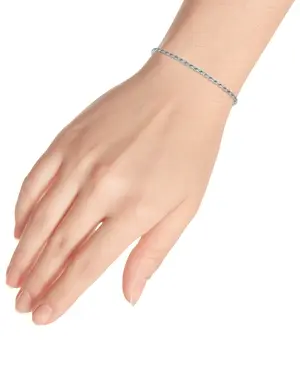 Aqua Rope Chain Bracelet