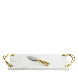 Michael Aram Calla Lily Small Cheese Board With Spreader - White