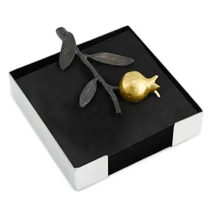 Michael Aram Pomegranate Cocktail Napkin Holder - Silver/gold