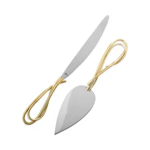 Michael Aram Calla Lily Cake Knife And Server Set - Gold/silver
