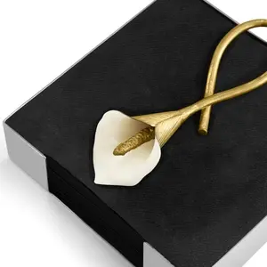 Michael Aram Calla Lily Cocktail Napkin Holder - Silver