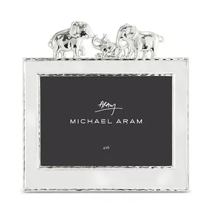 Michael Aram Elephant Enamel Frame, 4 X 6 - Silver