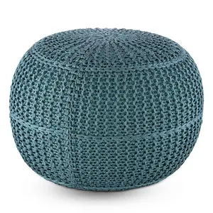 SURYA Dita Pouf - Aqua