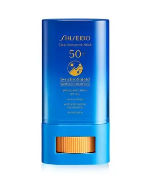 SHISEIDO Clear Sunscreen Stick Spf 50+ 0.7 Oz - No Color