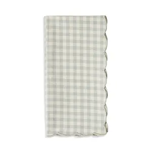 FARMHOUSE POTTERY Petite Gingham Napkin, Set Of 4 - Light/pastel Green