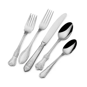 WALLACE Luxe 77 Piece Flatware Set, Service For 12