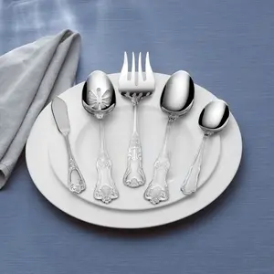 WALLACE Luxe 77 Piece Flatware Set, Service For 12