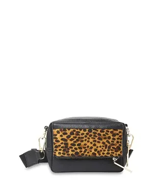 Whistles Bibi Leopard Printed Crossbody Bag