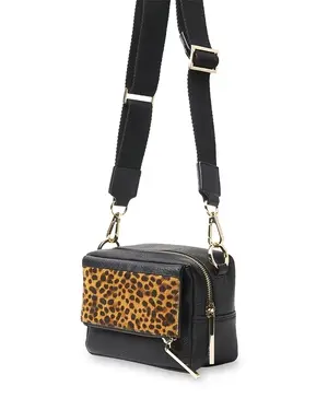 Whistles Bibi Leopard Printed Crossbody Bag