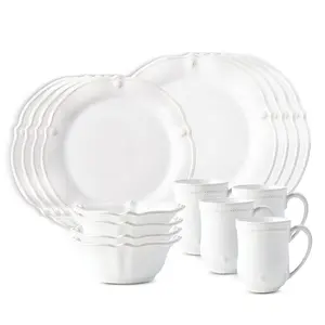 JULISKA Berry & Thread 16 Piece Dinnerware Set, Service For 4 - Whitewash
