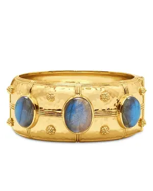 CAPUCINE DE WULF Cleopatra Grande Bangle - Blue/gold