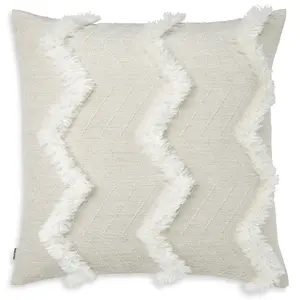MODE LIVING Terra Texture Throw Pillow, 12 X 24 - Beige/white