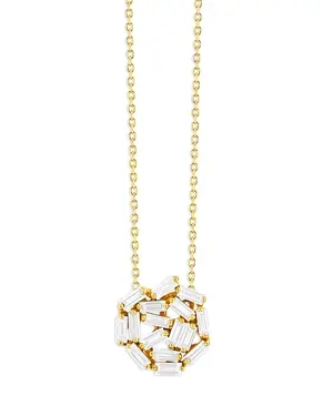 SUZANNE KALAN 18k Yellow Fireworks Diamond Necklace - Gold