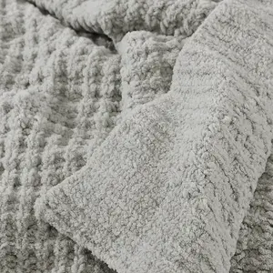 SUNDAY CITIZEN Waffle Lightweight Throw - Cloud Grey