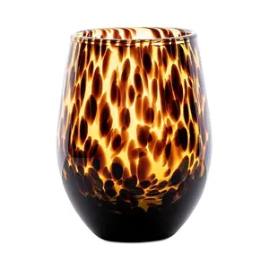 JULISKA Puro Tortoiseshell Stemless Wine Glass - Espresso