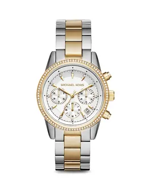 Michael Kors Bryant Chronograph Two-tone Stainless Steel Watch, 37mm - Silver/gold