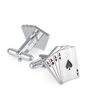 LINK UP Playing Card Cufflinks - No Color