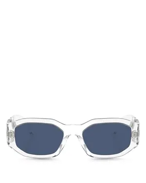 Versace 53mm Square Frame Sunglasses - Crystal