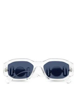 Versace 53mm Square Frame Sunglasses - Crystal