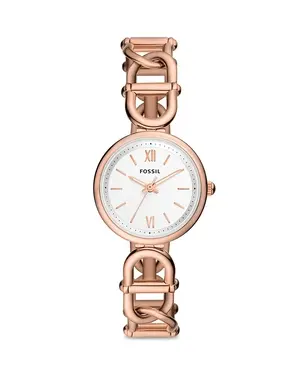 Fossil Carlie Watch - White/rose Gold