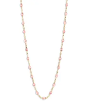 Gigi Clozeau Gigi Clozeau 18k Yellow Gold Resin Bead Necklace Rose
