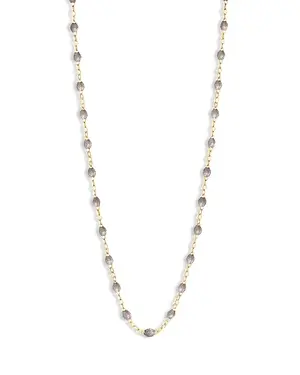 Gigi Clozeau Gigi Clozeau 18k Yellow Gold Resin Bead Necklace Silver